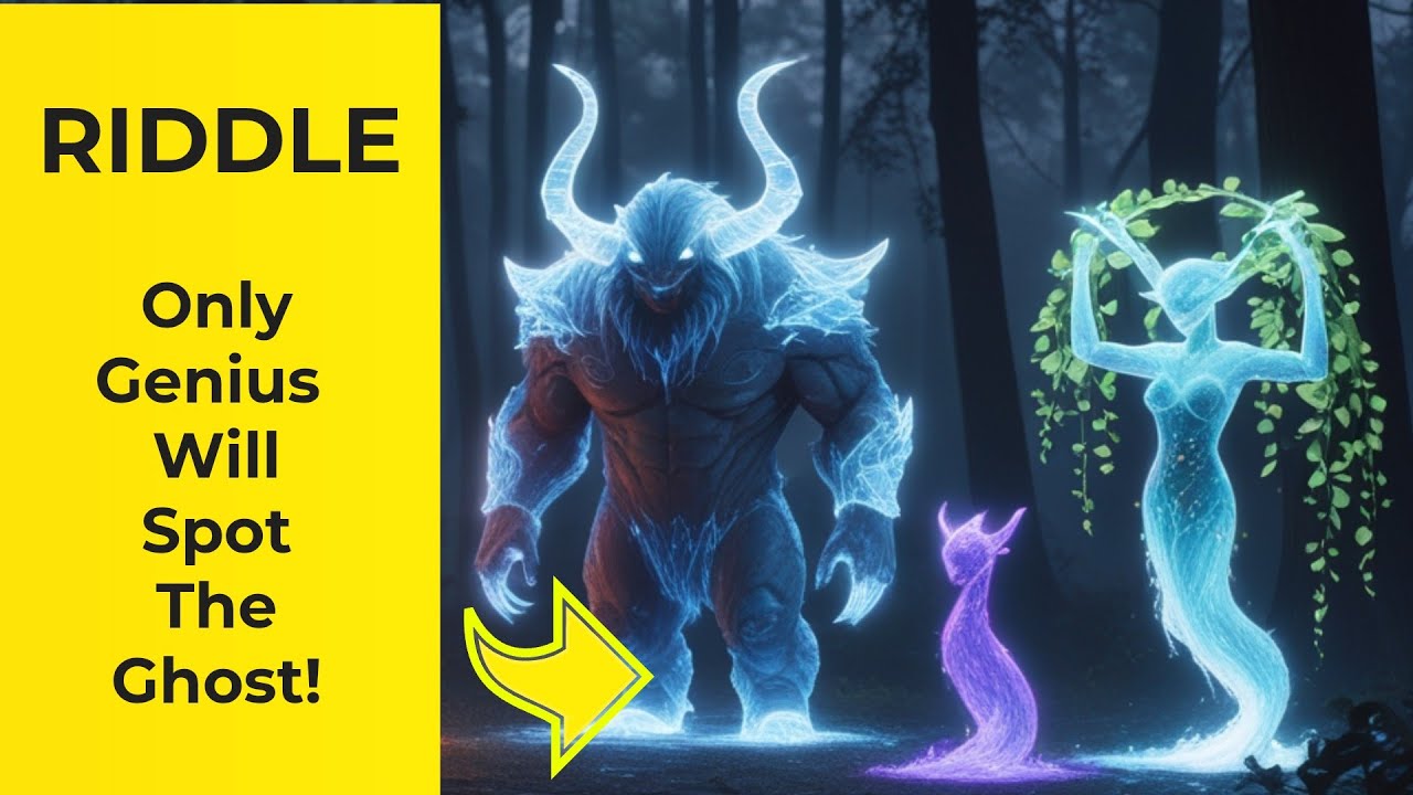 Challenging Riddle | Spot The Ghost In 15 Seconds - YouTube