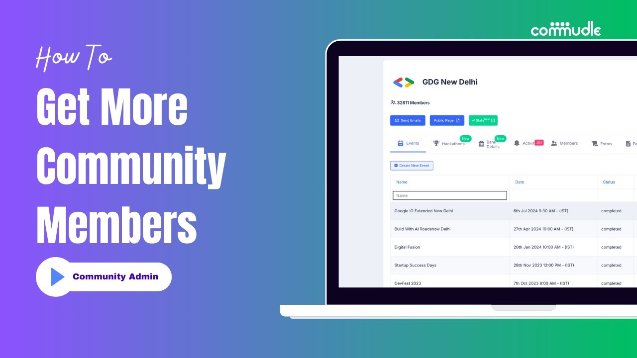 4. Community Dashboard - How to get more members in my community - YouTube