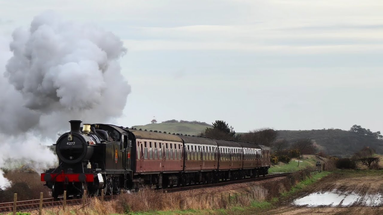 GWR 4277 "Hercules" on the North Norfolk railway - YouTube