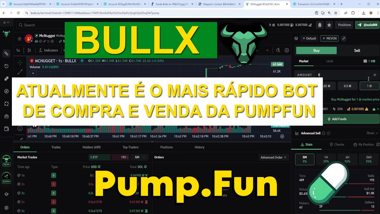 BULLX aula completa. Criando conta, configurando taxas e ordens - YouTube
