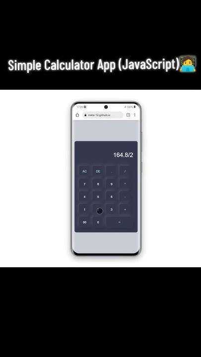 Simple Calculator App in JS - YouTube