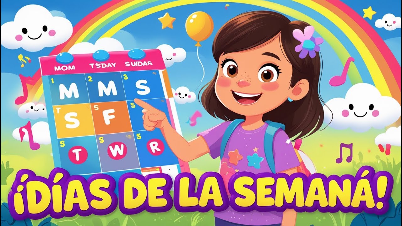 🎵 ¡Canta y Juega con los Días de la Semana! | Video Infantil Educativo ...
