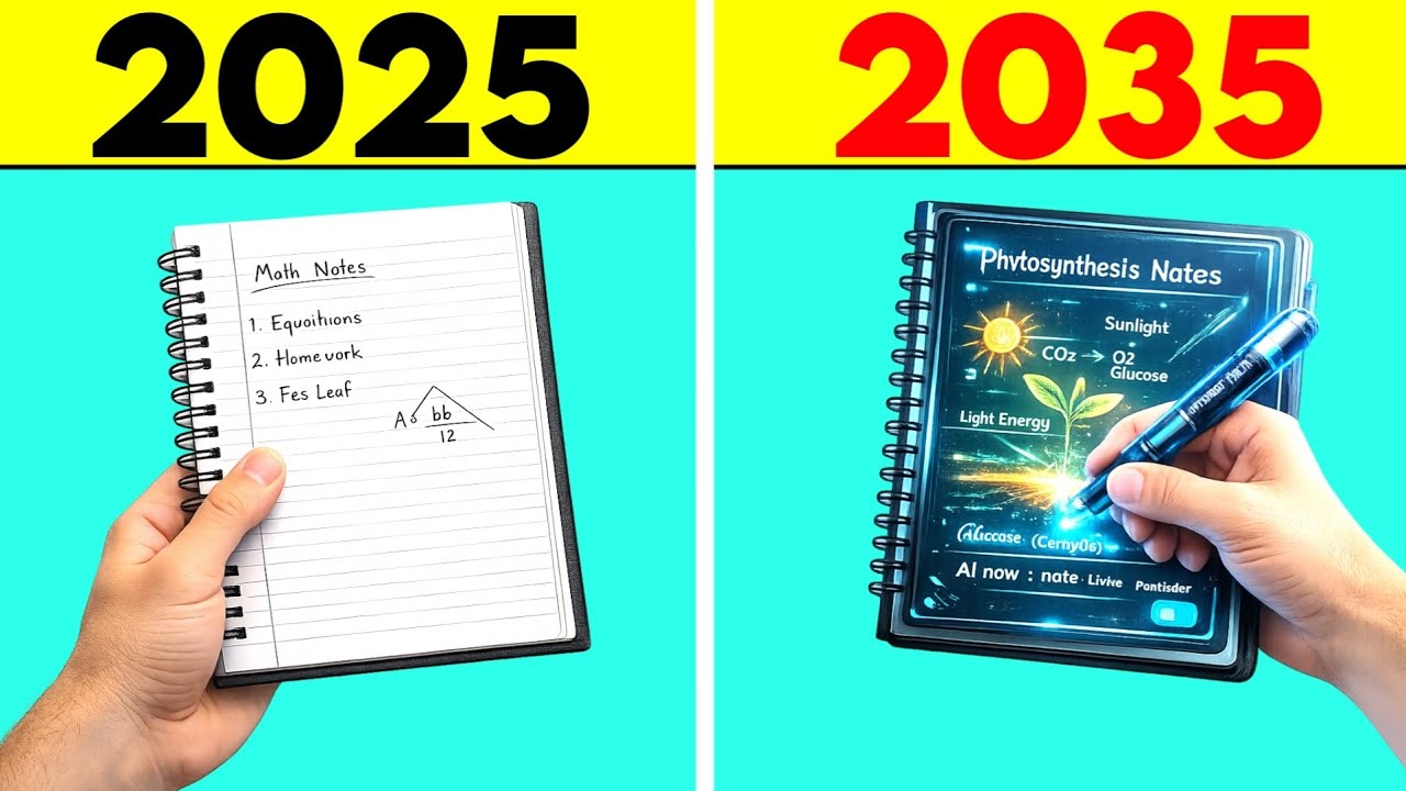 10 Future School Items | 2025 VS 2035 | JD Facts - YouTube