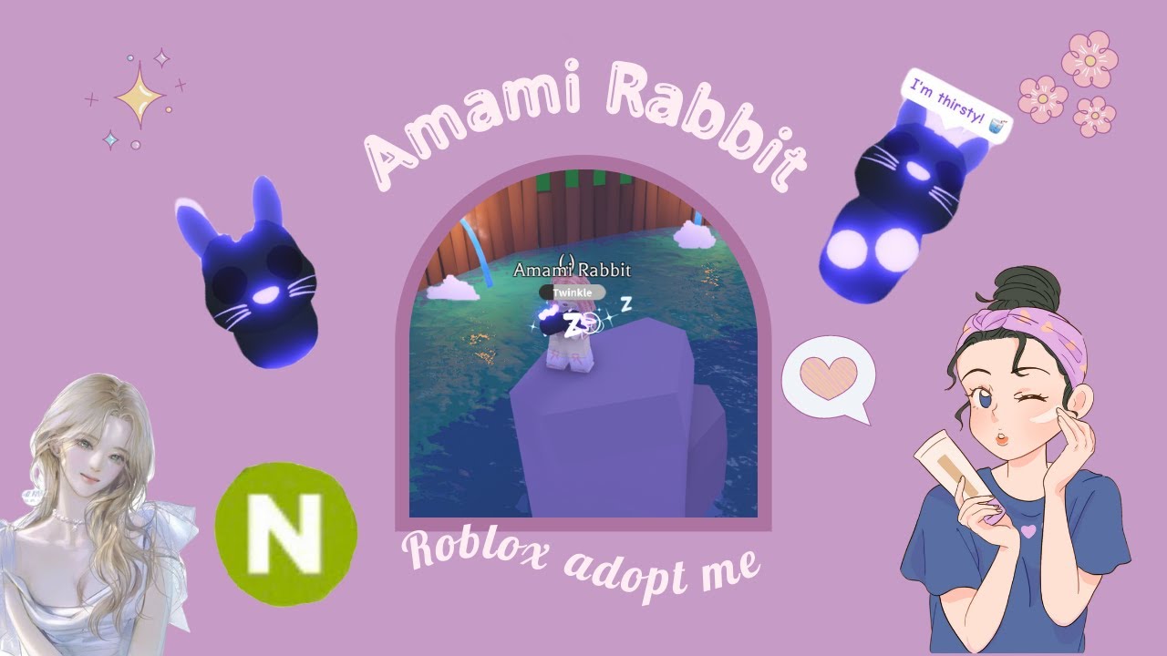 Making Amami Rabbit NEON!! | ROBLOX : Adopt Me 🌙🐇 - YouTube
