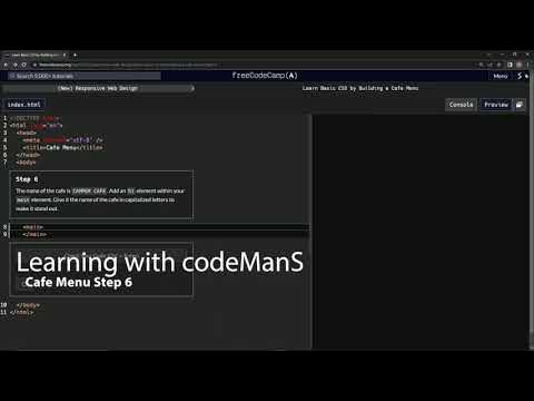 Learn Basic CSS by Building a Cafe Menu - Step 6 - YouTube