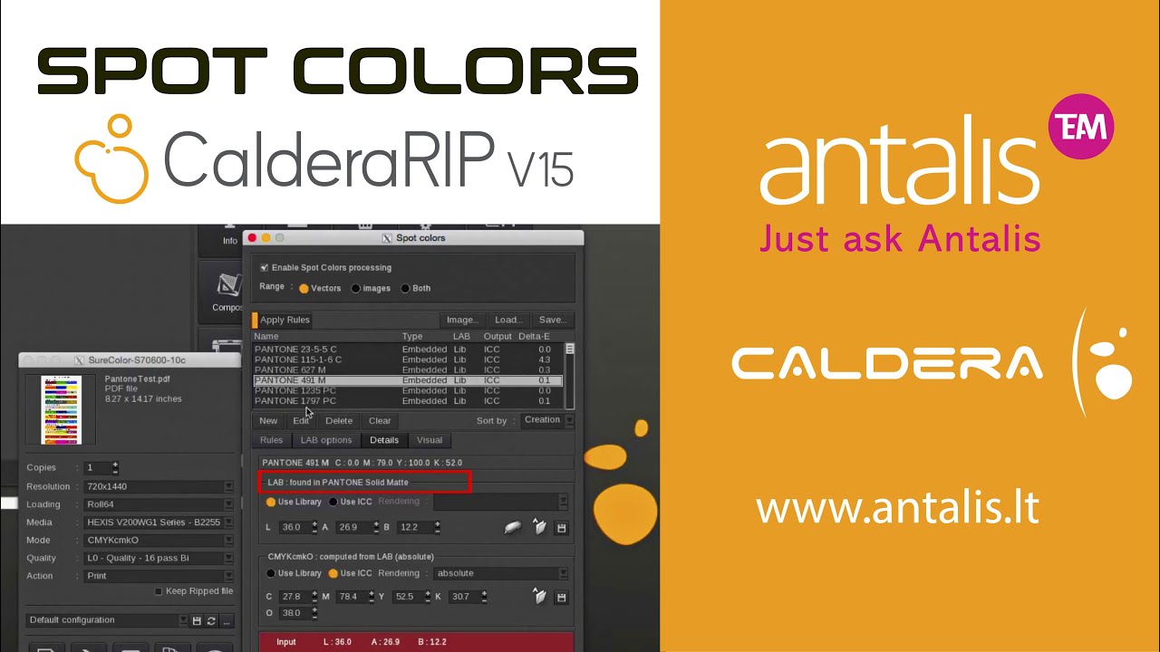 Caldera Spot Color Replacement - YouTube