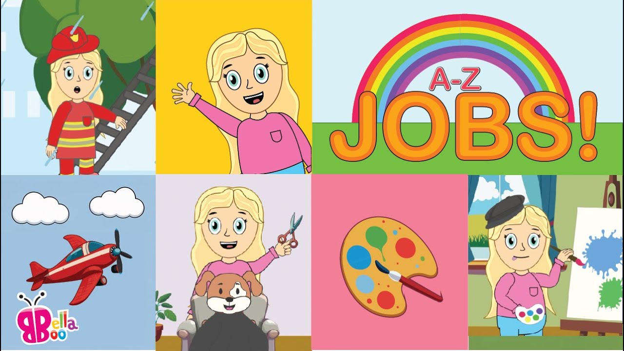When I Grow Up | Kids Song | Jobs A to Z for Kids 🚀 | Bella & Boo Sing ...