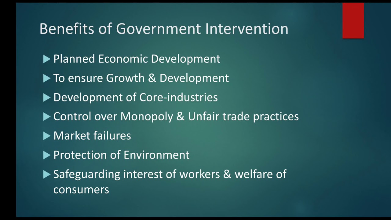 Class 19 Benefits of Government Intervention - YouTube