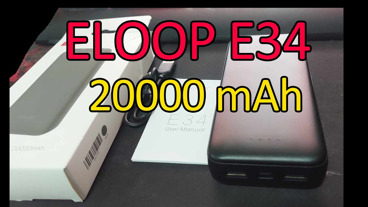 รีวิว Eloop E34 แบต 20000mAh #gadget #mobile #eloop #eloopthailand # ...