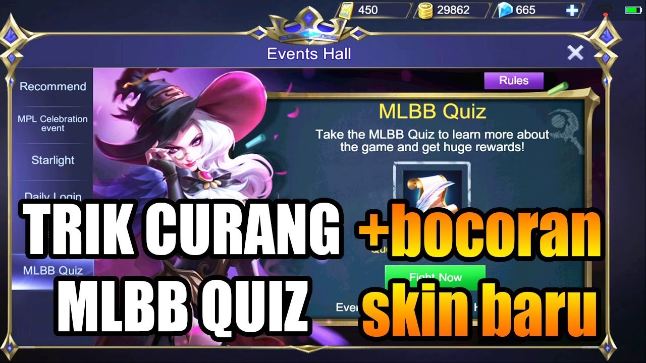 TRIK JAWABAN SELALU BENAR MLBB QUIZ + Bocoran Skin Baru Yang Akan Datang - Mobile Legends ...