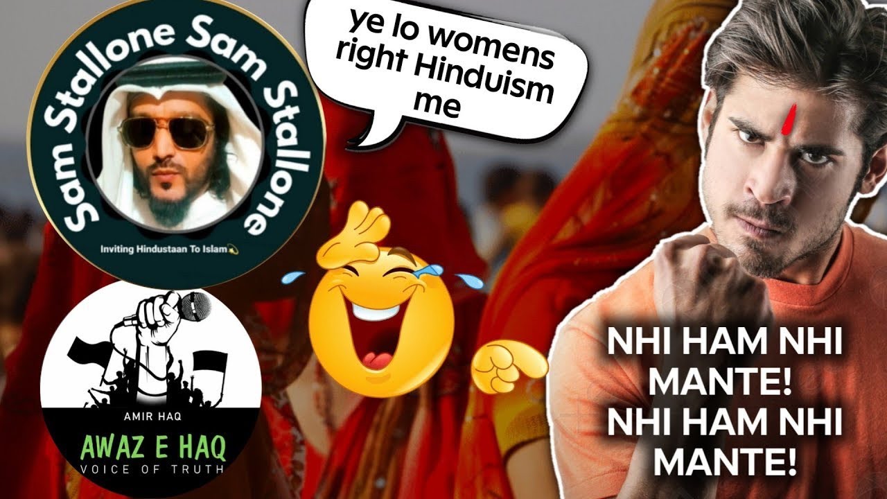 Sanatan Dharma Islam Se Accha hai 😆 || Sam Stallone || Amir haq || Awaz ...