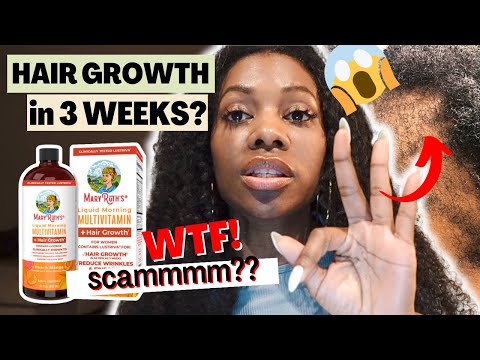 Do Liquid Hair Growth Vitamins work? MaryRuth’s Hair Growth Liquid Vitamin REVIEW! | WTF!?