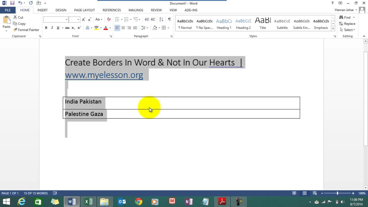 Learn How To Create Borders In MS Word Chapter 24 Hindi YouTube learn-how-to-create-borders-in-ms-word-chapter-24-hindi-youtube