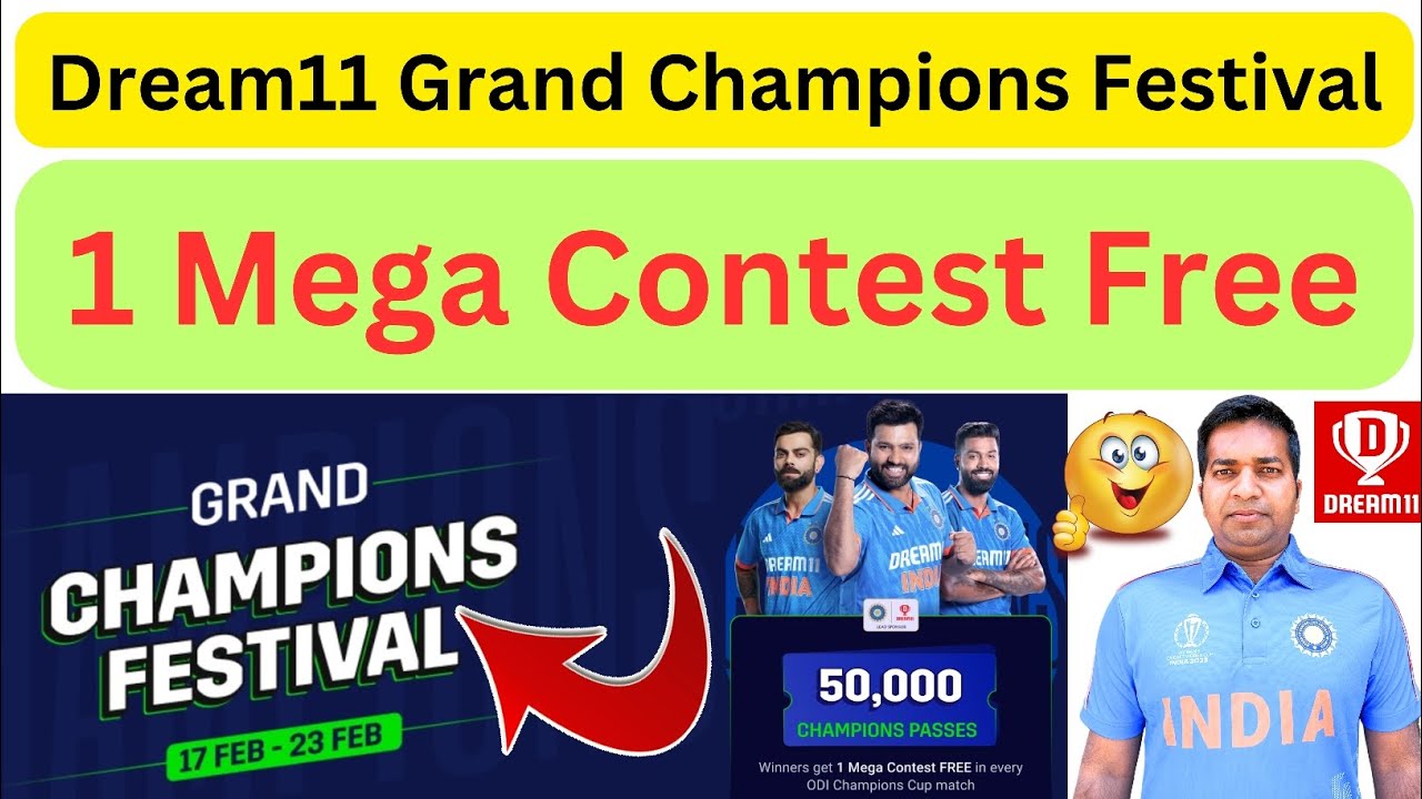 Dream11 Grand Champions Festival|| Dream11 Mega Contest Free|| Dream11 ...