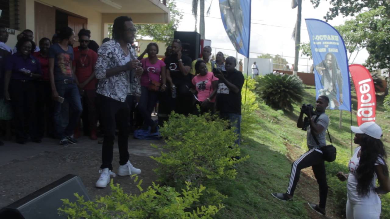 LIKKLE DAINJAH I OCTANE SCHOOL TOUR 2016 GUYS HILL HIGH SCHOOL - YouTube