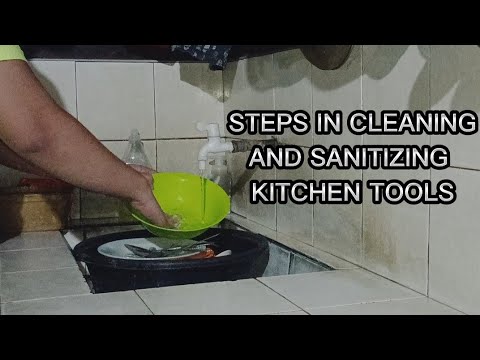 Steps in Cleaning and Sanitizing Kitchen Tools | Grade-8 Assessment ...
