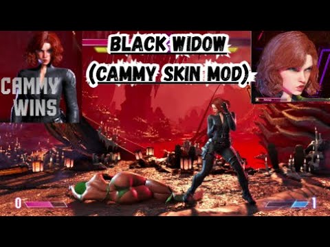 BLACK WIDOW(SKIN MOD):STREET FIGHTER 6 GAMEPLAY#sf6 #sf6cammy # ...