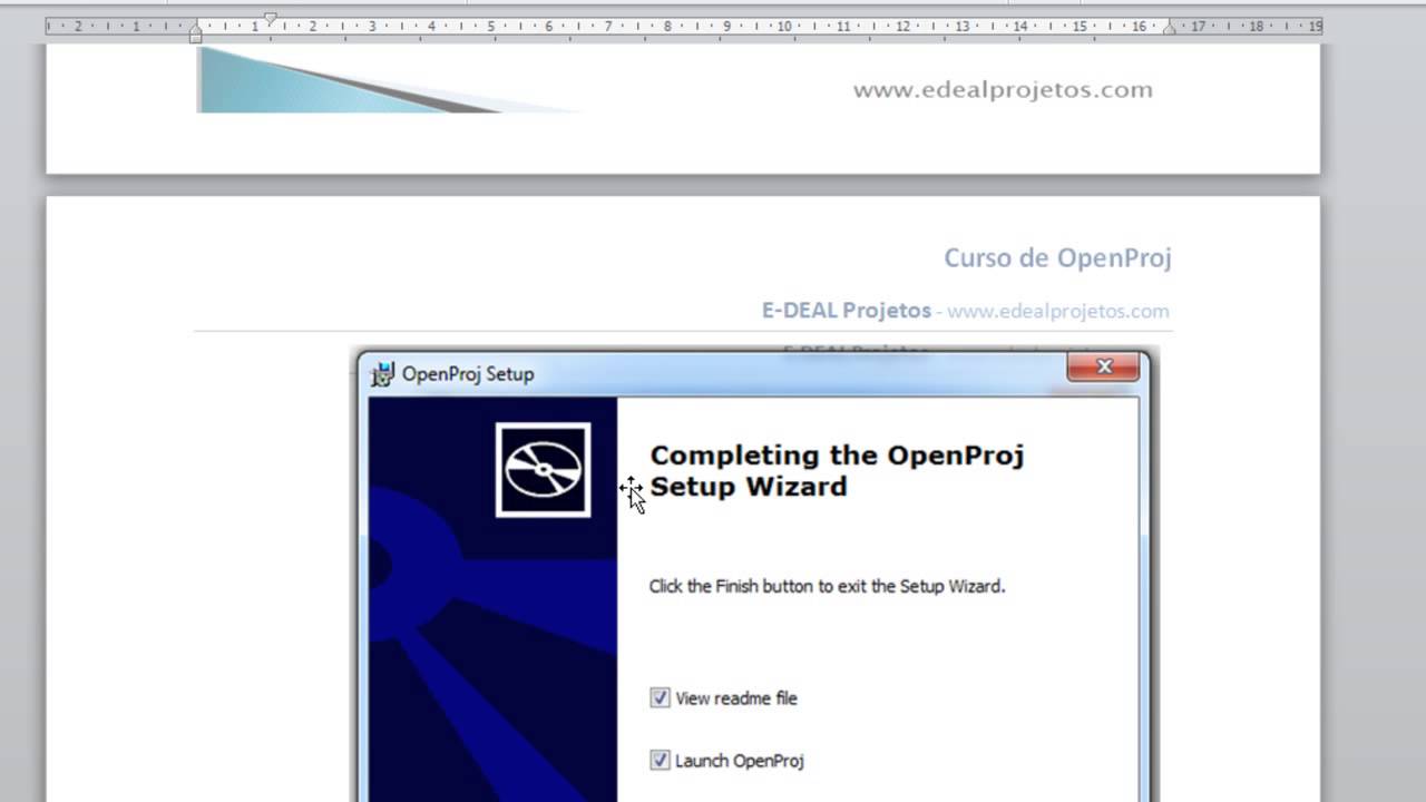 Aula 1 - OpenProj - Curso completo - YouTube
