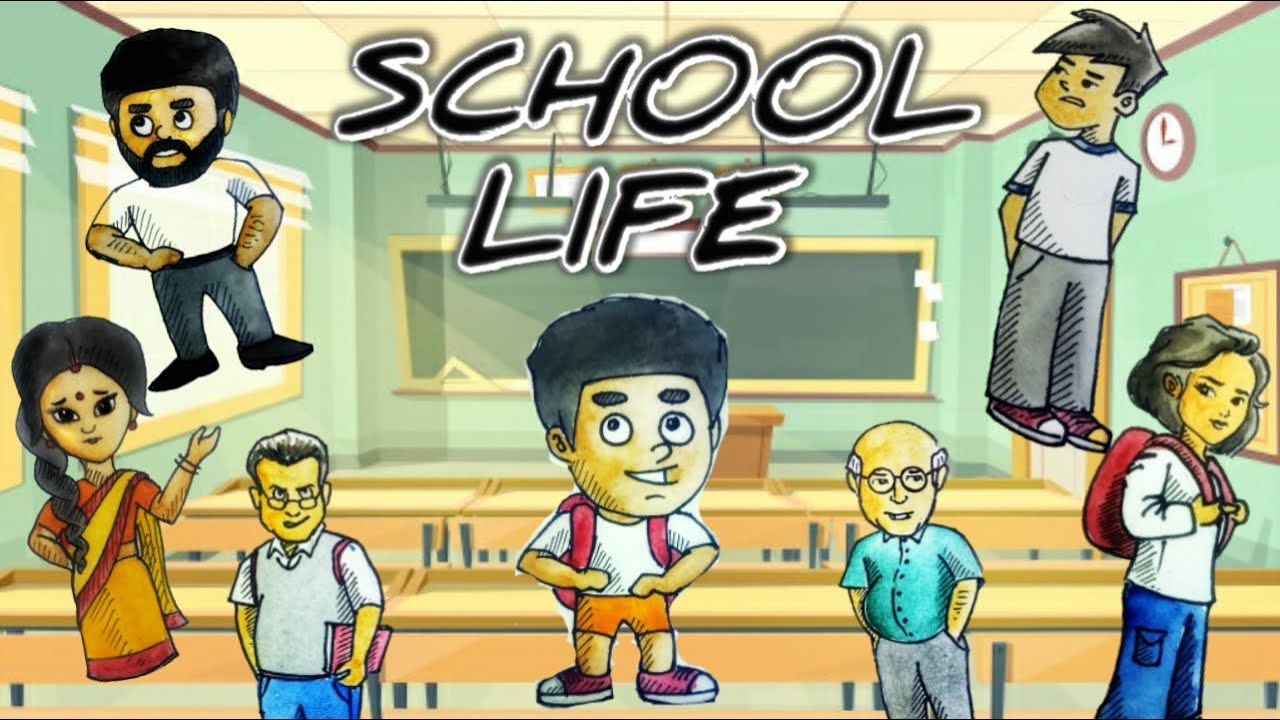 Cartoon Series "SCHOOL LIFE" | INTRODUCTION | VISION INTO REALITY - YouTube