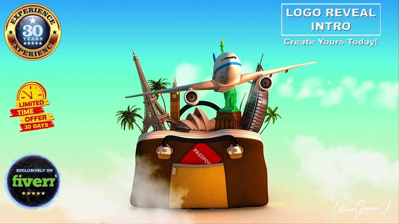 3d Travel Logo Reveal Animated Intro - YouTube