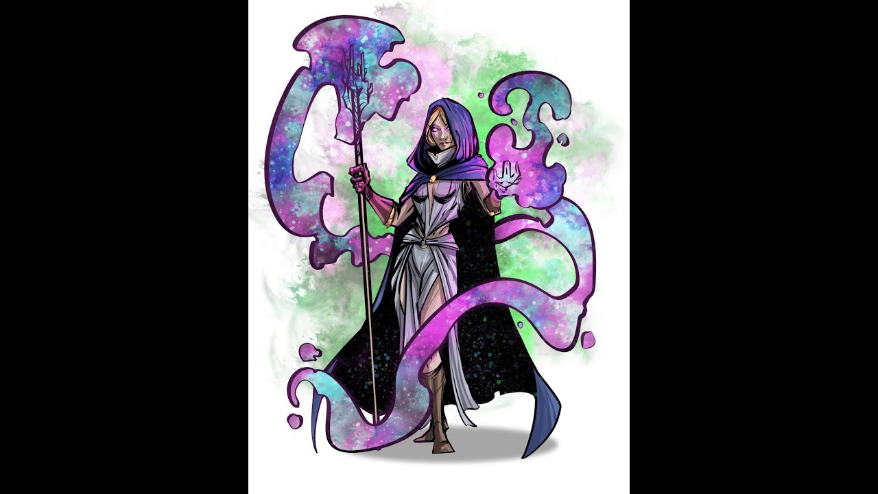 DnD Original character art speed sketch! - YouTube