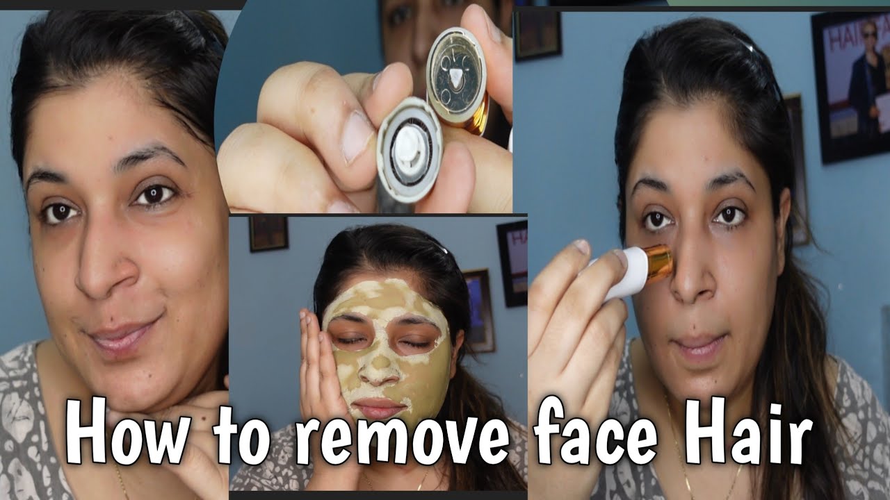 How to Remove Face Hair At Home | Skincare At Home | Easy tips for face ...