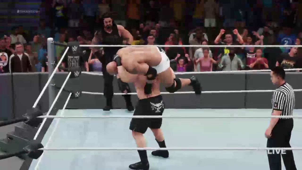 Brock Lesnar And Roman Reigns Vs Goldberg And Ryback Wwe 2k18 Live Youtube
