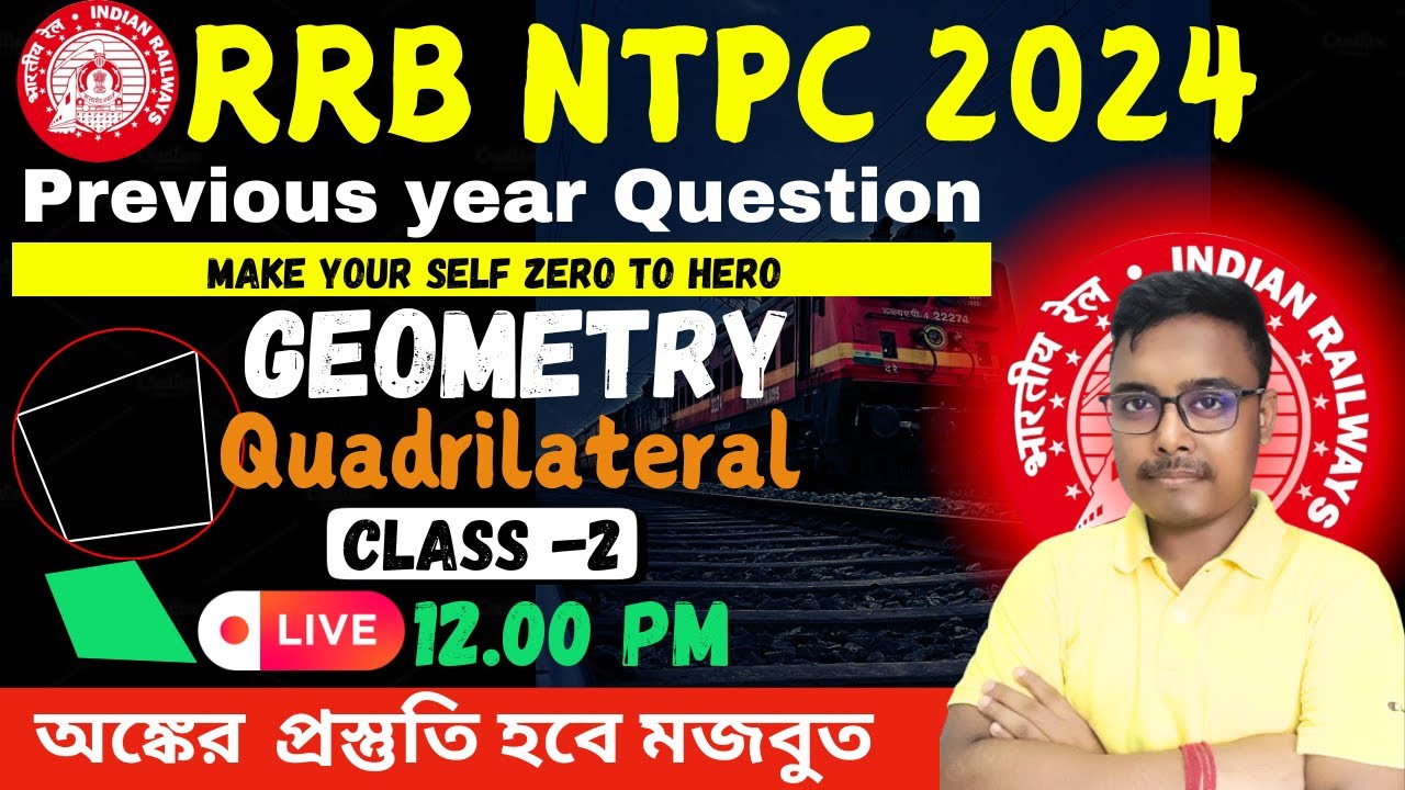🔴Geometry Class For RRB NTPC CLASS -11 | RRB NTPC 2024 | Basic to ...