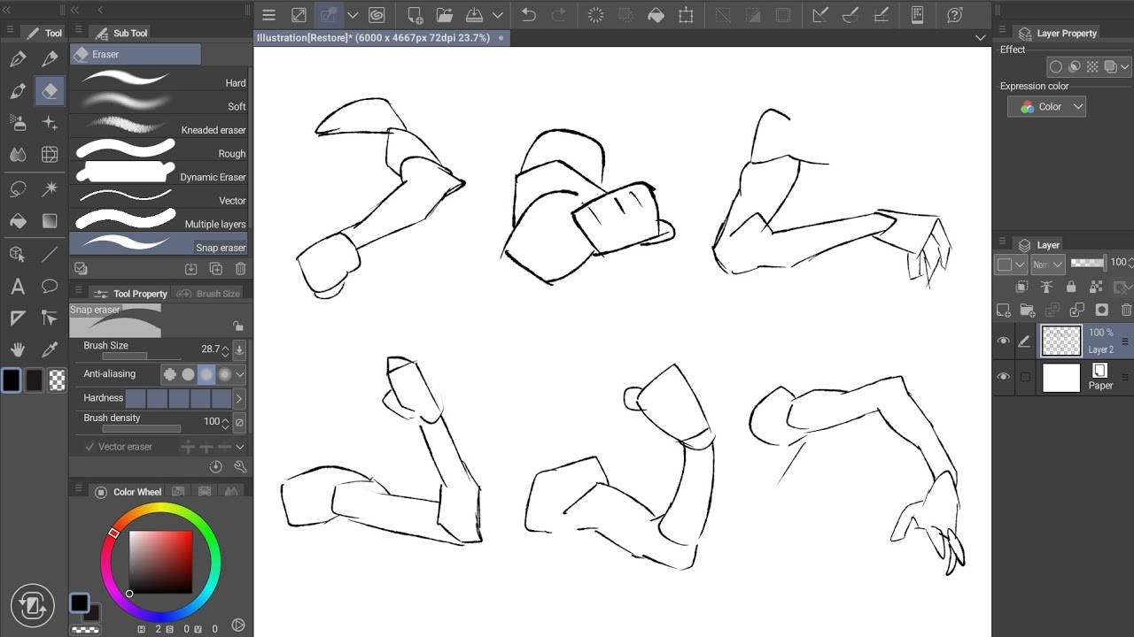 Easy Arm Sketch Practice || How to Draw Easy Arm || Basic Arm Drawing ...