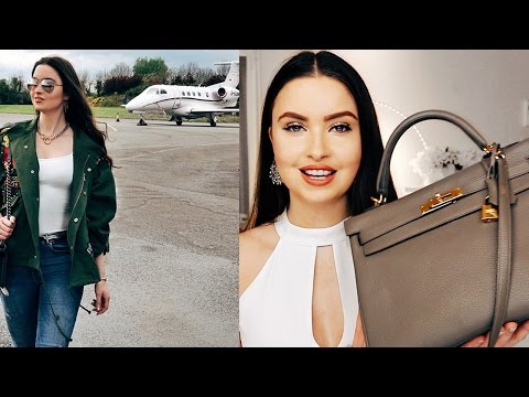WHAT'S IN MY HERMÉS TRAVEL BAG & GIVEAWAY | SPRING BEAUTY ROUTINE | EMMA MILLER