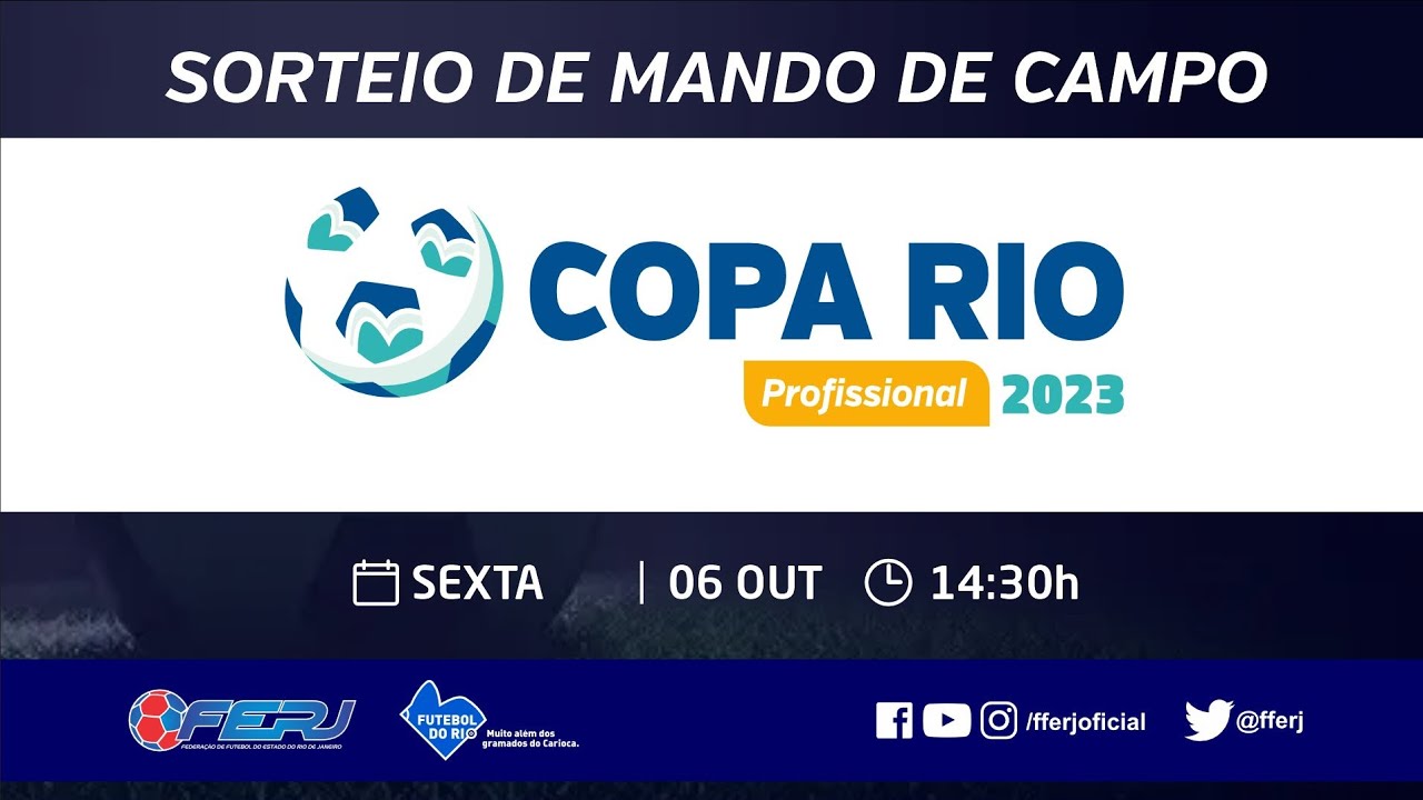 Sorteio de Mando (Final) - Copa Rio Profissional 2023 - YouTube