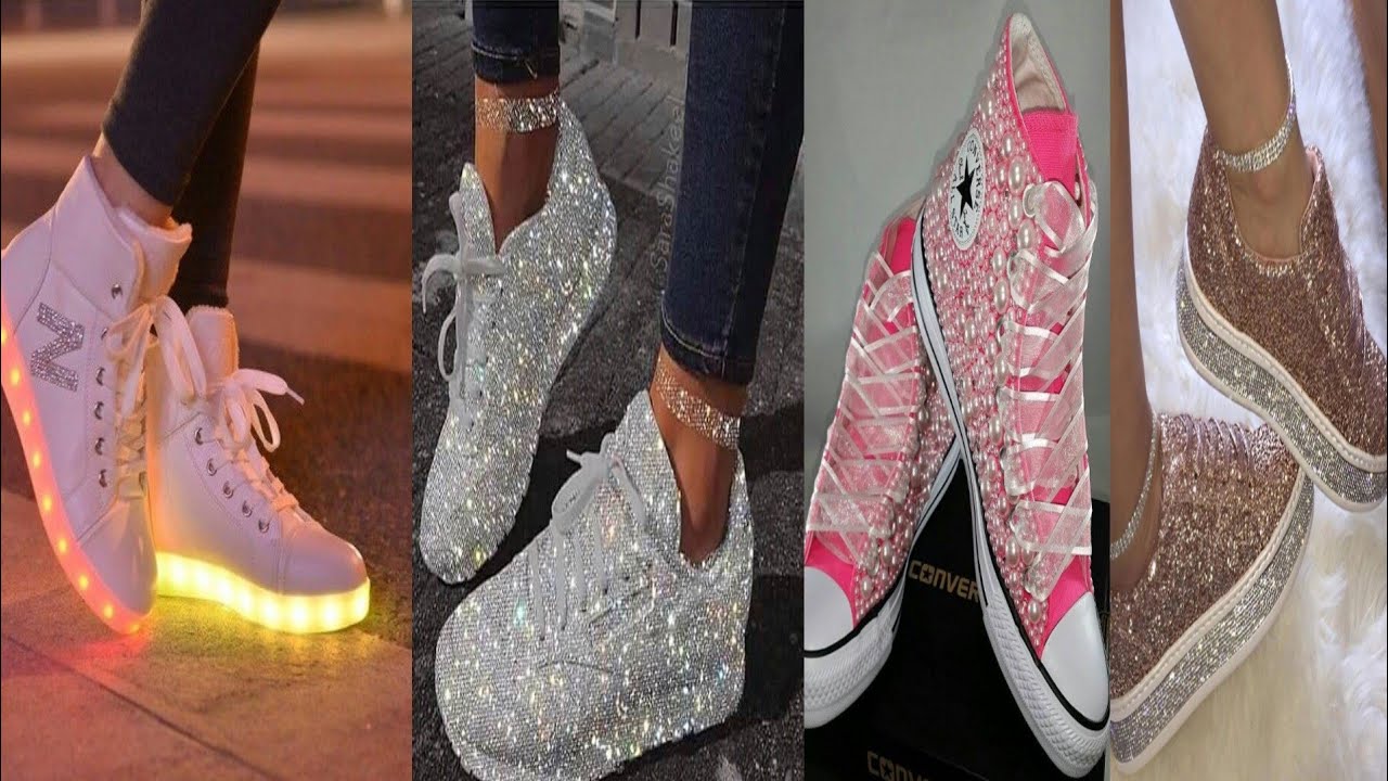 Beautiful and stylish Girls shoes design video - YouTube