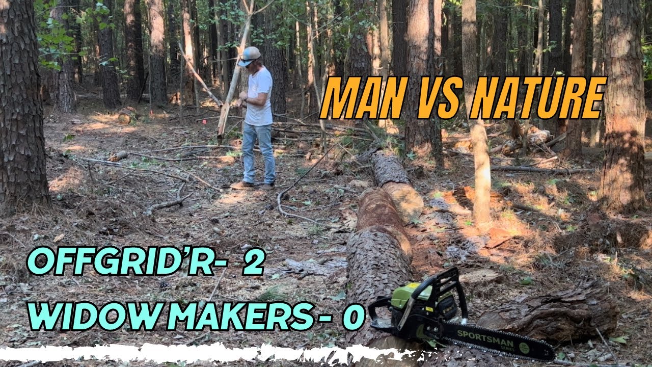 Off Grid Homestead: Cutting More Widow Makers - YouTube