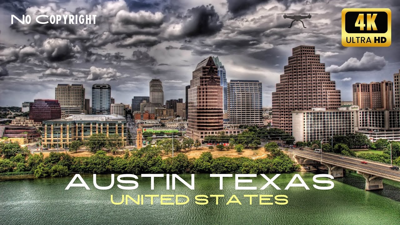 Aerial View of Austin, Texas - United States - Scenic | Copyright Free ...