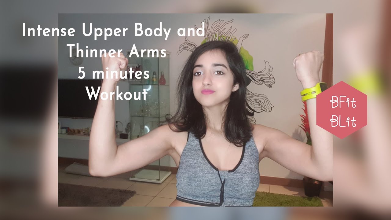 Intense 5 Minute Workout | Day 2 | Intense Upper Body | Thin Arms - YouTube