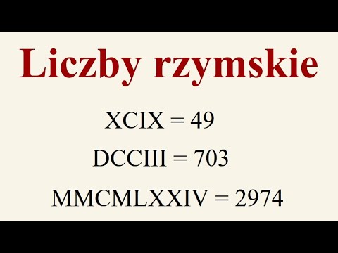 Liczby rzymskie - wszystkie najważniejsze wiadomości - YouTube