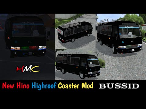 Hino Highroof Coaster Mod For Bussid By HMC Official - YouTube