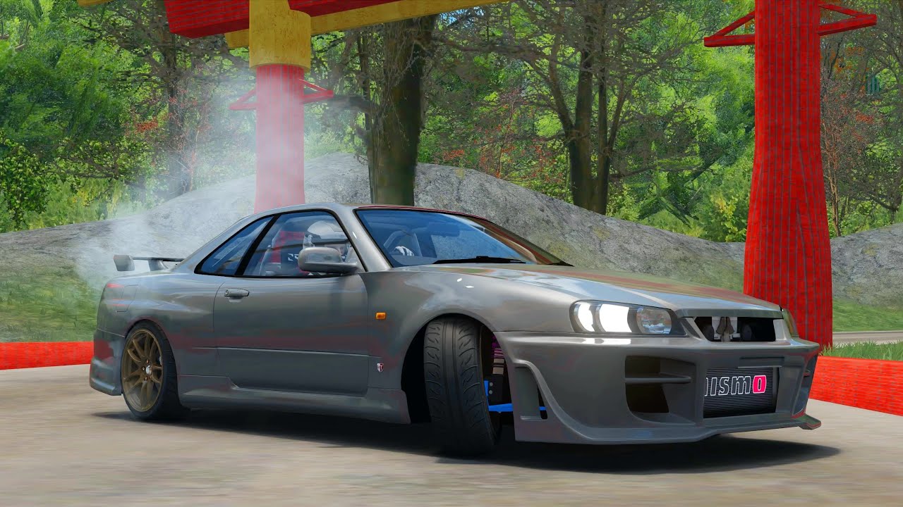 Skyline R34 Drifting Monks Playground | Assetto Corsa PC - YouTube