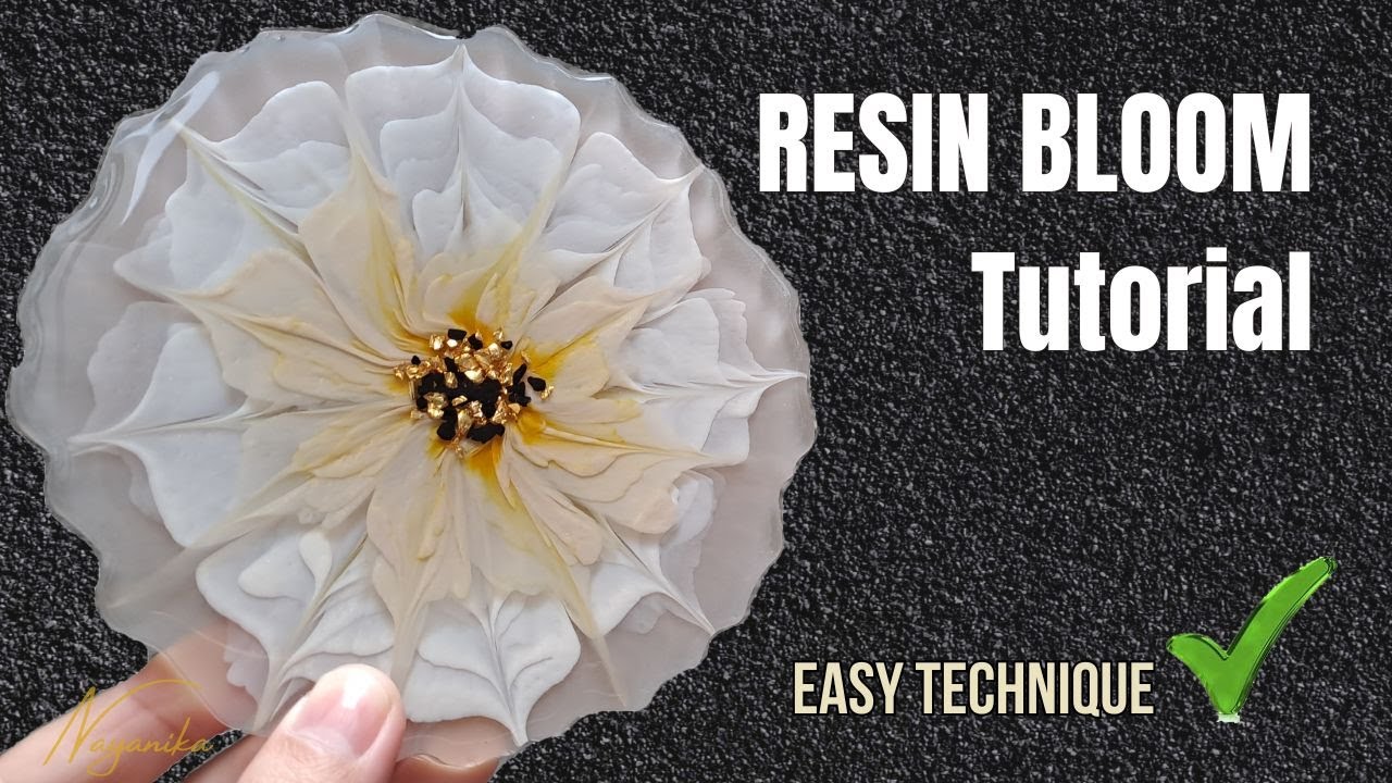 RESIN BLOOM Tutorial "Easy Double Layer Flower" - YouTube