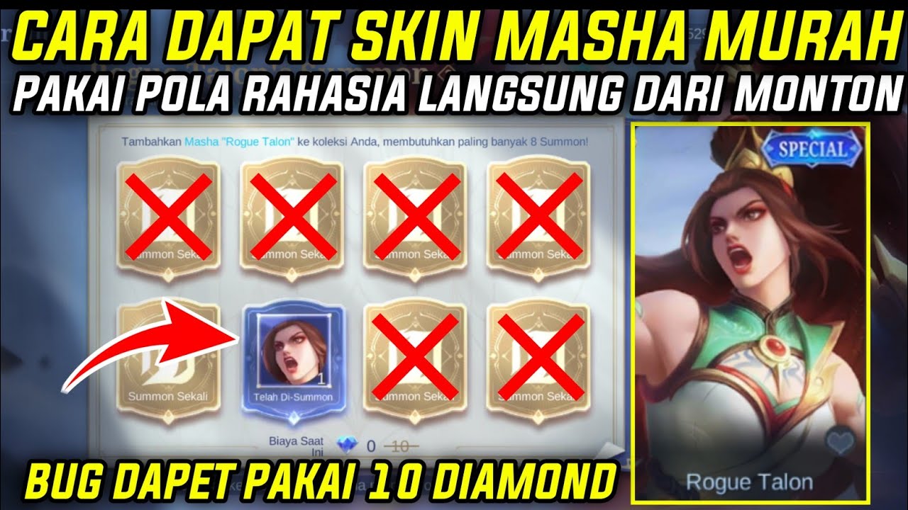 CARA MENDAPATKAN SKIN MASHA ROGUE TALON DENGAN HARGA MURAH MENGGUNAKAN ...