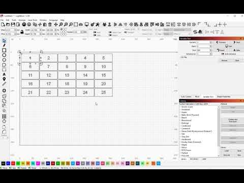 LightBurn Tutorial: Serialized Tags Auto Numbering - YouTube