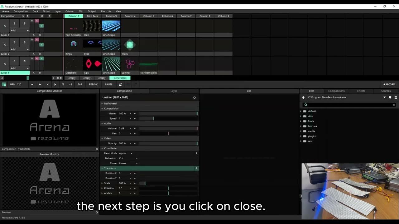 How to use Resolume Arena with H807SA led controller - YouTube