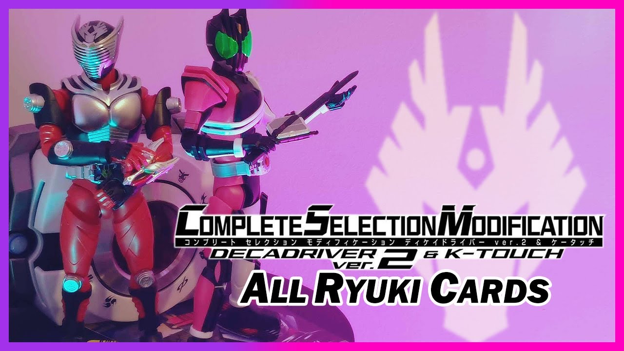CSM DecaDriver Ver. 2 ALL RYUKI CARDS + K-TOUCH | Kamen Rider Decade ...