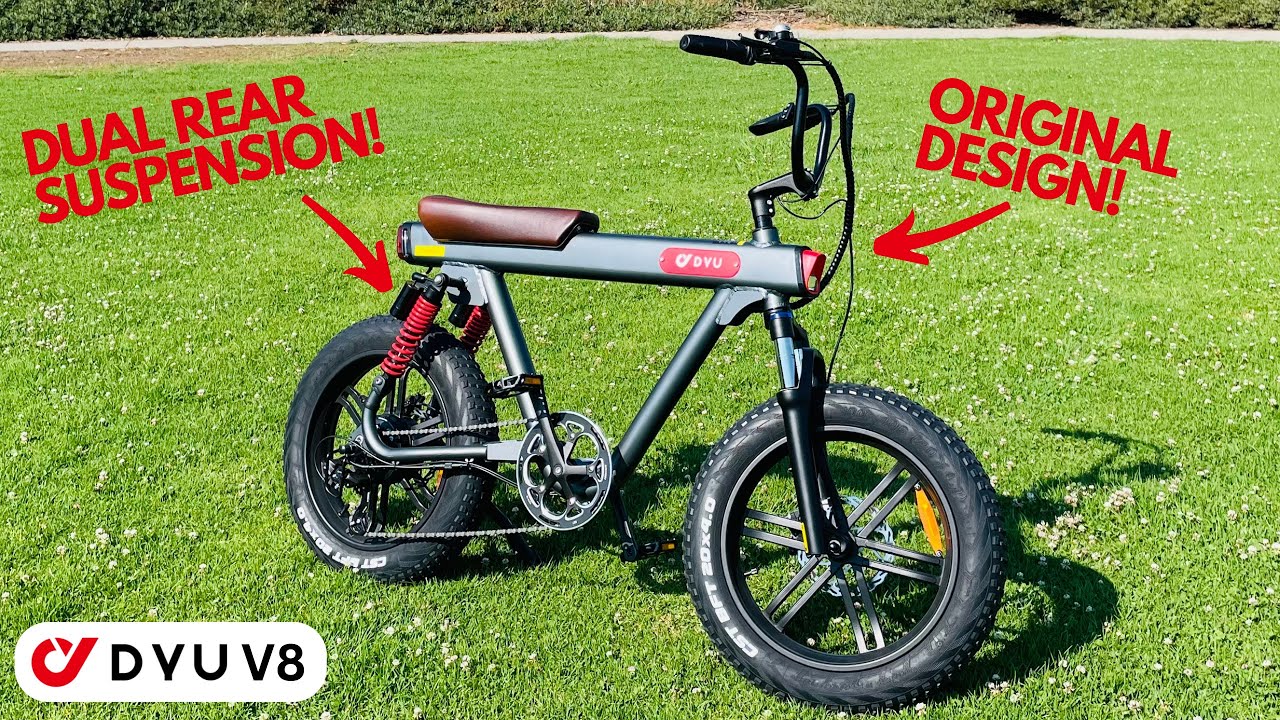 This FUN Cafe Racer ebike Looks Like a Motorcycle! (DYU V8) - YouTube