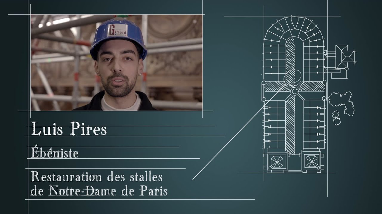 Luis Pires, ébéniste | Les Piliers de Notre-Dame - YouTube