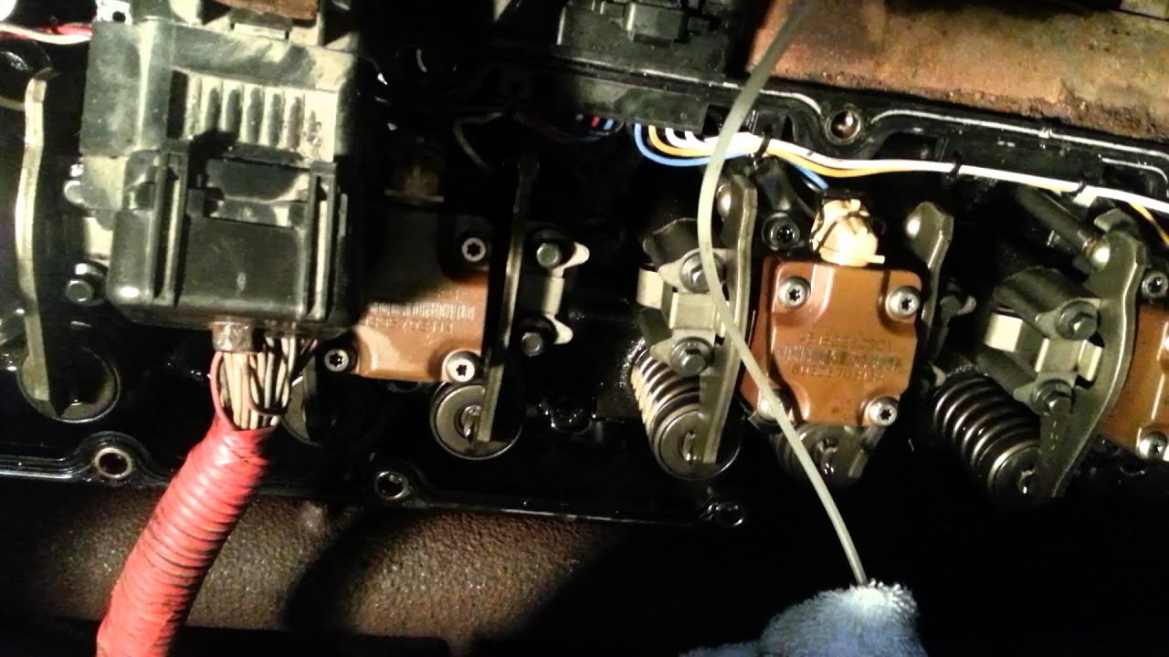 Injector test 7.3 off starter relay - YouTube