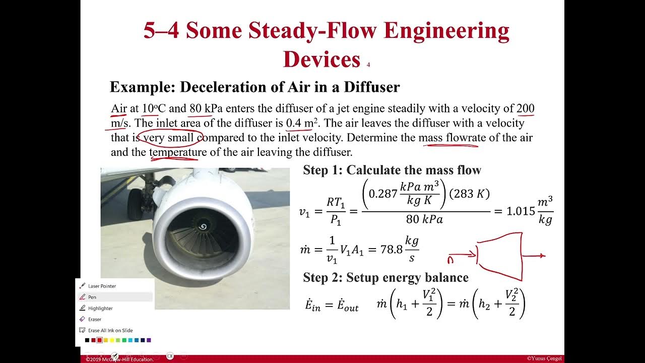 Example: Deceleration of Air in a Diffuser - YouTube