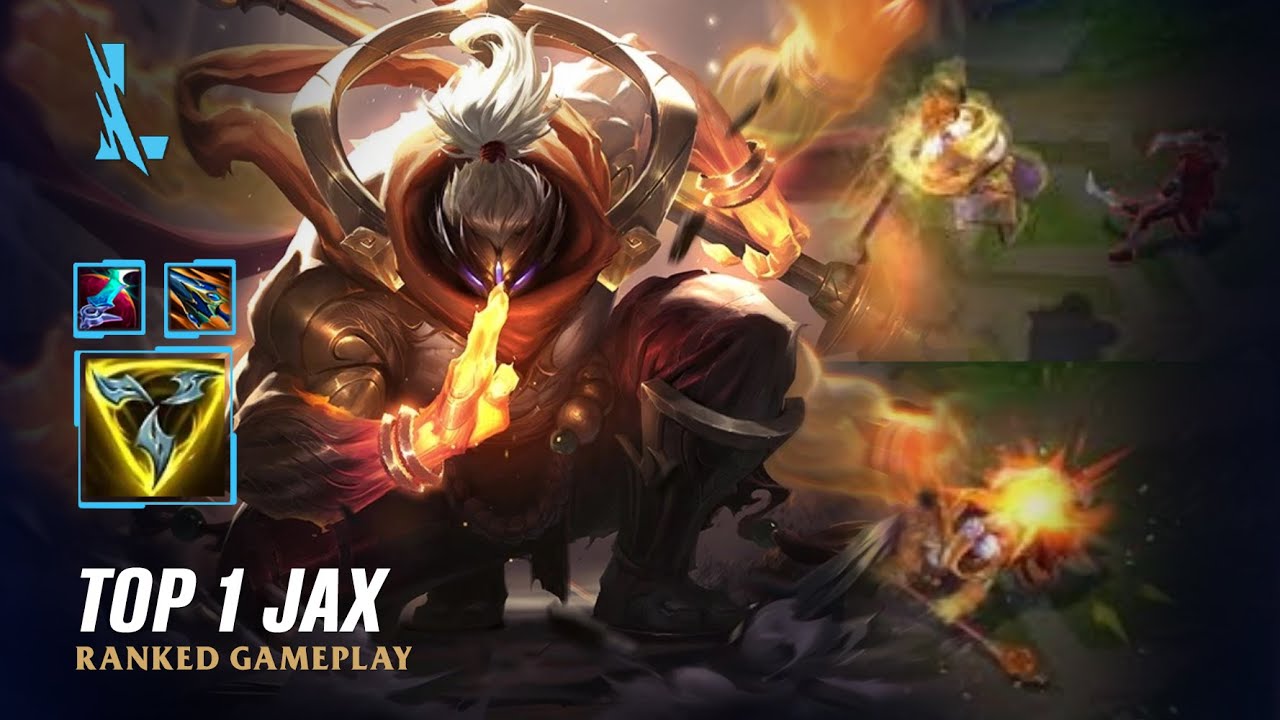 Wild Rift JAX - TOP 1 God Staff Jax S14 Ranked Gameplay + Build - YouTube
