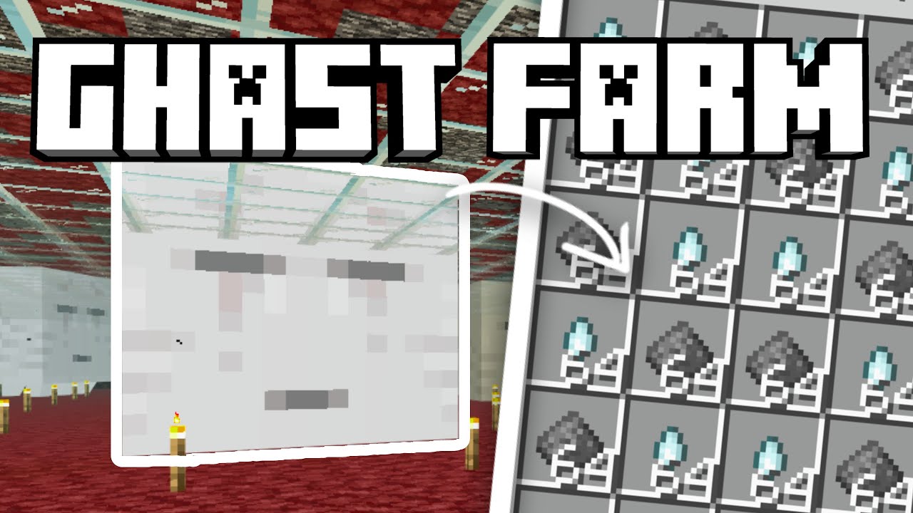EASY GHAST & GUNPOWDER Farm in Minecraft Bedrock 1 21! - YouTube
