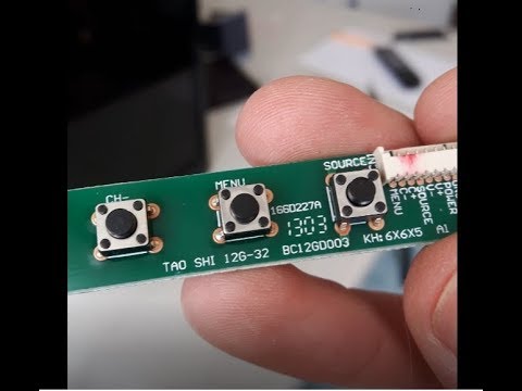 How to Replace a Button Board on an RCA LED TV - YouTube